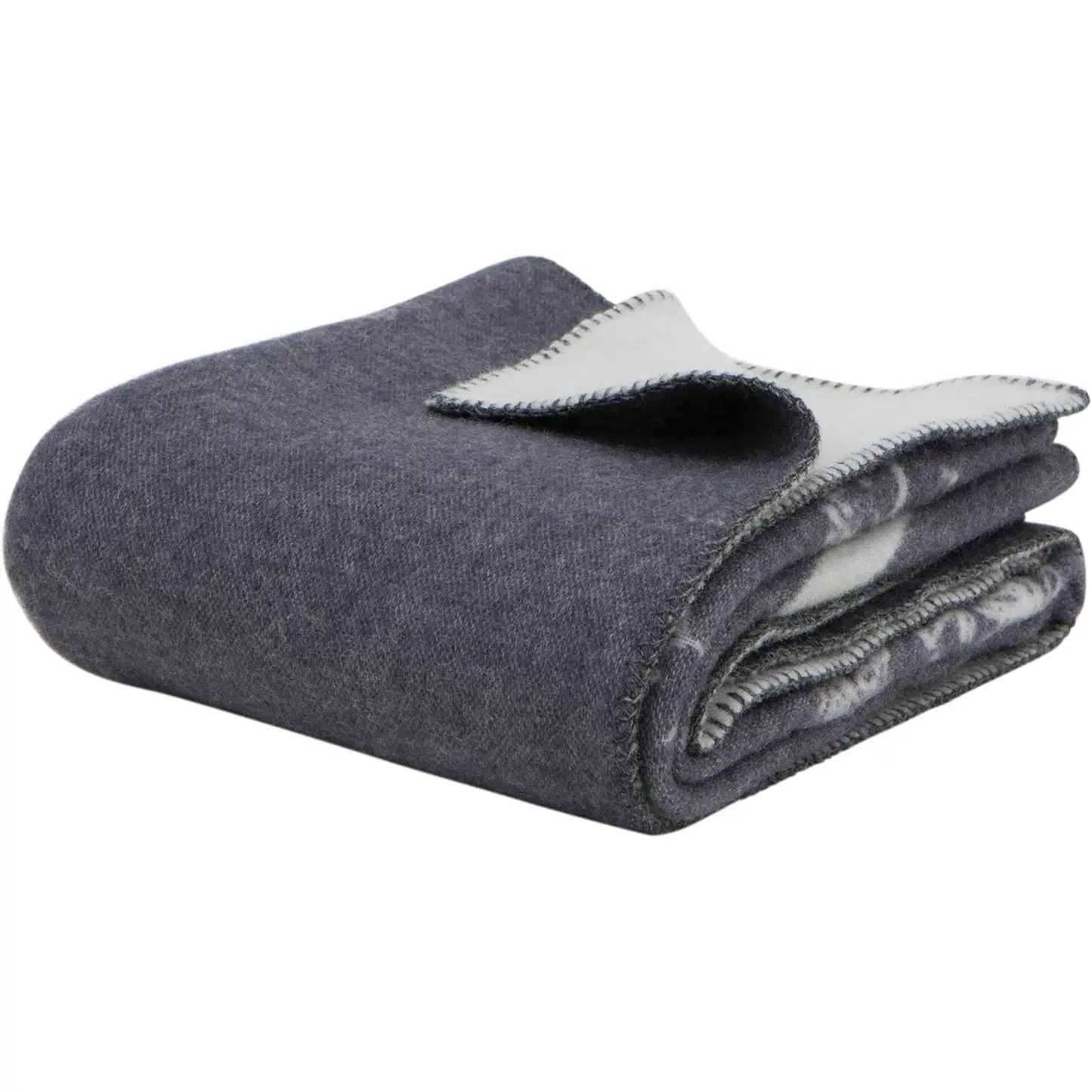 Moomin uldtæppe Grå 130 x 170 cm - Sengetøj dyner puder og lagner og ...